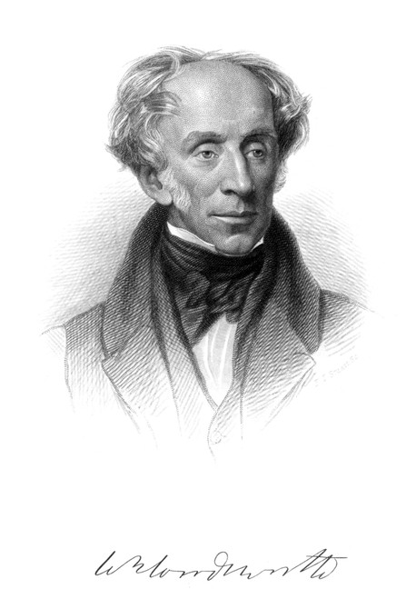 William Wordsworth /N(1770-1850). English Poet. Steel Engraving, 19Th ...