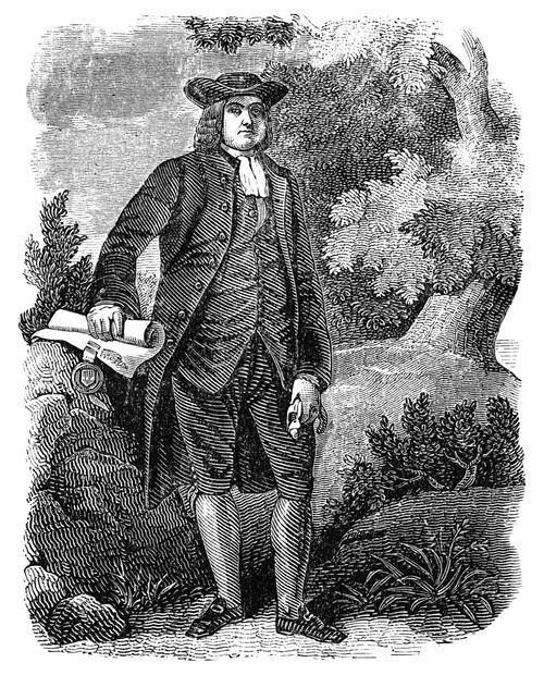 William Penn (1644-1718). /Nfounder Of Colony Of Pennsylvania. Wood ...
