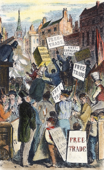 London: Protest, C1843. /Nan Anti-Corn Law League Demnonstration In ...