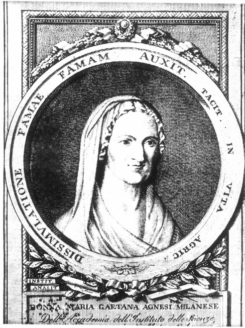 Maria G. Agnesi (1718-1799). /Nitalian Mathematician, Line Engraving ...