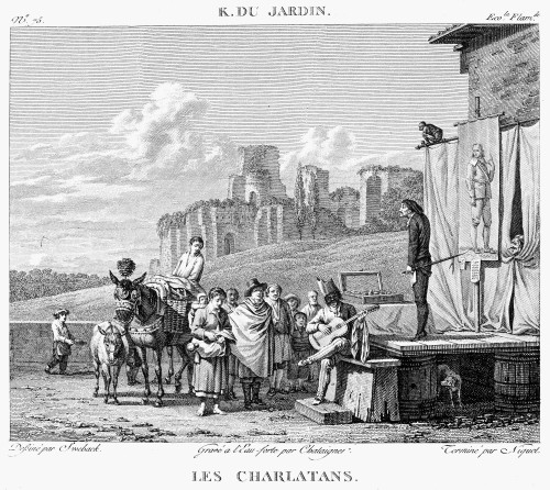 Charlatans, 17Th Century. /N'The Charlatans.' Etching, French, 18Th ...