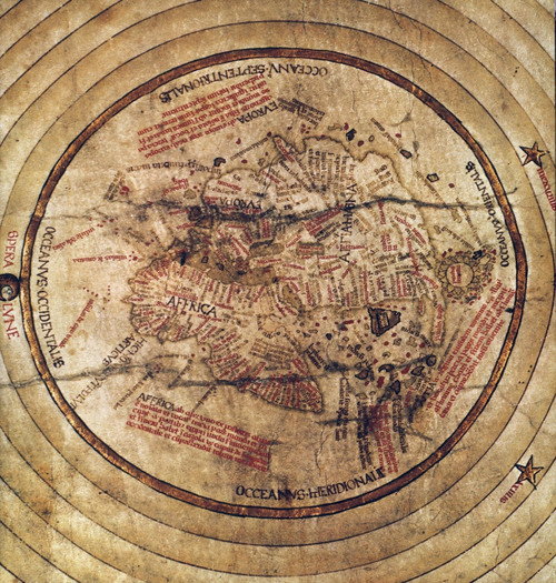 World Map, 1490S. /Nworld Map, C1488-1493, Showing The Continents Of ...