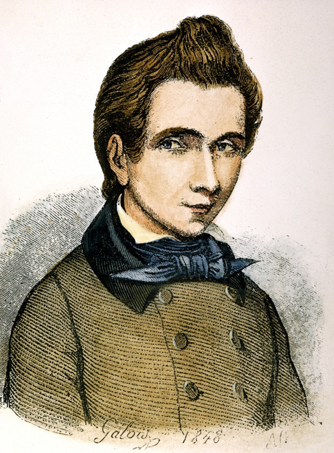Evariste Galois /N(1811-1832). French Colored Engraving, 19Th Century ...