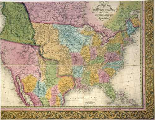 Map: United States, 1849. /Na General Map Of The United States With The ...