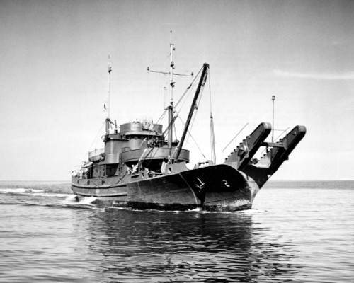 World War Ii: Torpedo Net. /Nu.S. Navy Ship Used For Laying Steel Anti ...