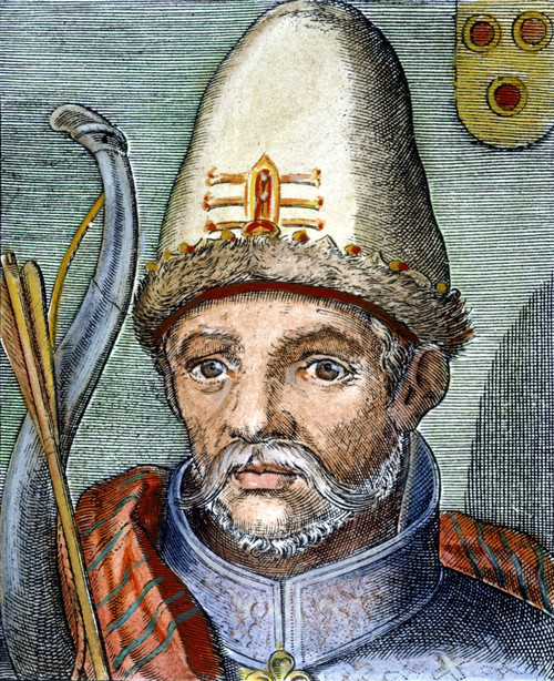 Tamerlane (1336?-1405). /Nturkic Conqueror. Italian Line Engraving ...