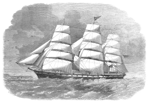 Clipper Ship, 1862. /Nnew Australian Clipper Ship The 'Royal Family ...