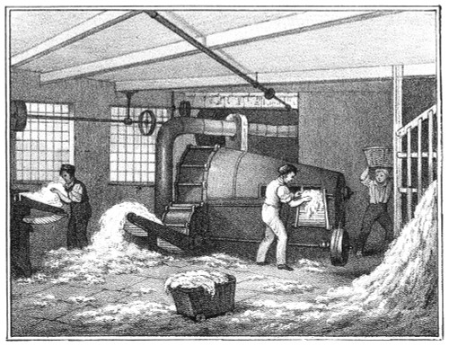 Textile Mill: Cotton. /Nbatting: Interior View Of A Manchester Cotton ...