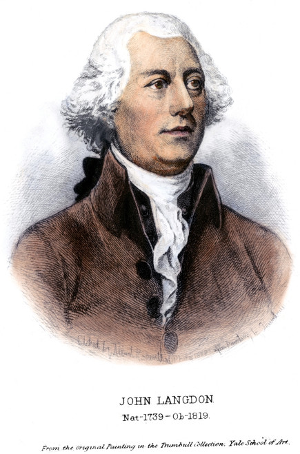 John Langdon (1739-1819). /Namerican Revolutionary Leader. Etching ...
