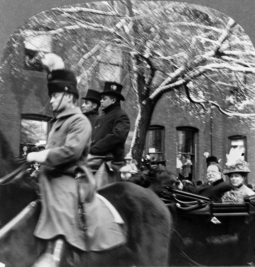 Taft Inauguration, 1909. /Npresident William Howard Taft And His Wife ...
