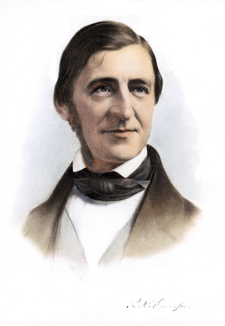 Ralph Waldo Emerson /N(1803-1882). American Philosopher And Man Of ...