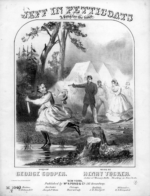 Jeff In Petticoats, C1865. /Nsheet Music Of 'Jeff In Petticoats,' By ...