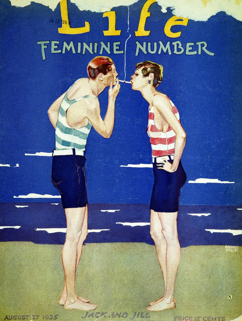 Magazine Cover, 1925. /Na 'Unisex' Cover By Garrett Price For 'Life ...