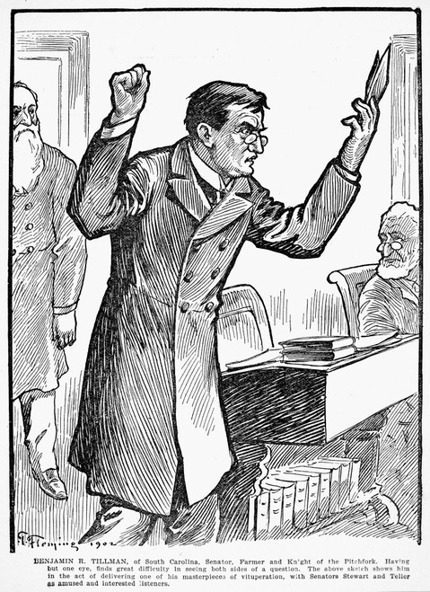 Benjamin Ryan Tillman /N(1847-1918). Nicknamed, 'Pitchfork Ben ...