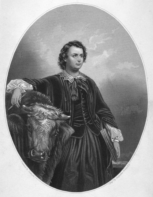 Rosa Bonheur (1822-1899). /Nfrench Painter. Steel Engraving, American ...