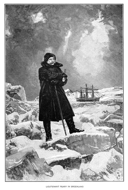 Robert Peary (1856-1920). /Namerican Arctic Explorer. During His Second ...