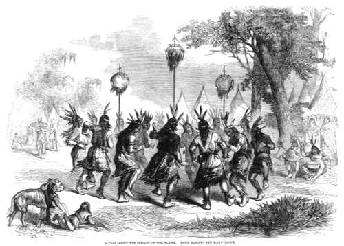Sioux Scalp Dance, 1879. /Nwood Engraving From An American Newspaper ...