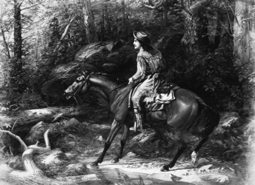 Frontiersman, 19Th Century. /Nlithograph, American, 19Th Century ...