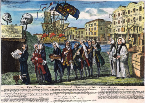 Stamp Act: Repeal, 1766. /Nthe Repeal Of The Stamp Act. English Cartoon ...
