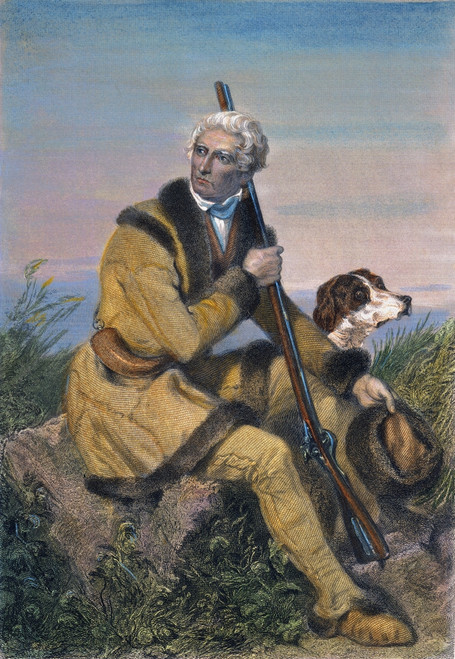 Daniel Boone (1734-1820). /Namerican Frontiersman. Steel Engraving ...