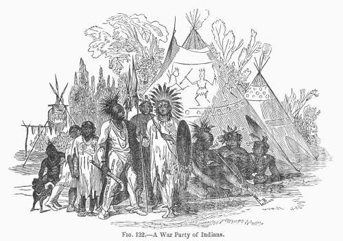 Native Americans: War Party. /Na War Party Of Native Americans During ...