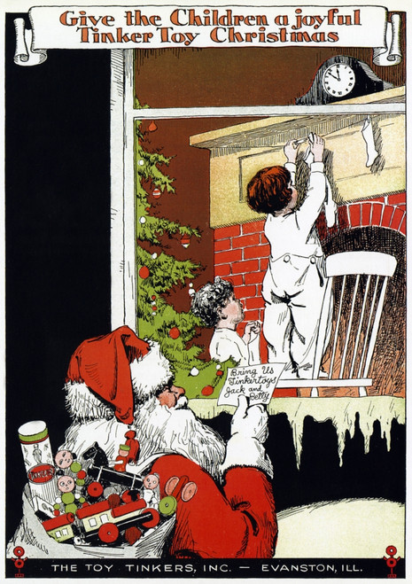 Ad: Tinker Toys, 1925. /Nadvertisement For Tinker Toys, 1925. Poster ...