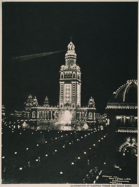 Pan-American Expo, 1901. /Na Night View Of The Illuminated Electric ...