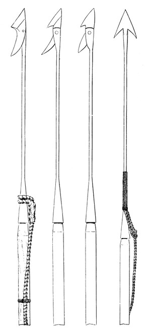 Temple Harpoons 1848 Nfour Examples Of The Toggle Harpoon Invented