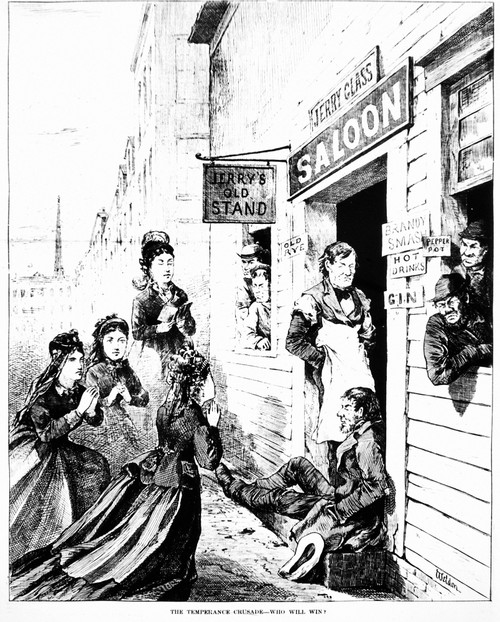 Temperance Movement, 1874. /N'The Temperance Crusade - Who Will Win ...