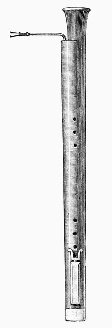 Bassoon, 19Th Century. /Nline Engraving, German, Late 19Th Century ...