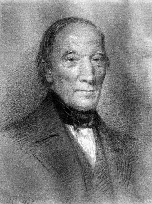 Robert Owen (1771-1858). /Nwelsh Manufacturer And Socialist. Chalk ...