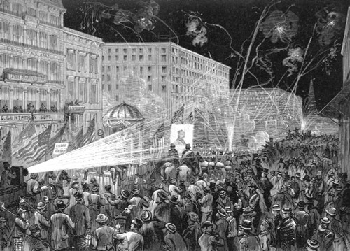 Nyc: Democrat Parade, 1876. /Na Parade In New York City During The 1876 ...