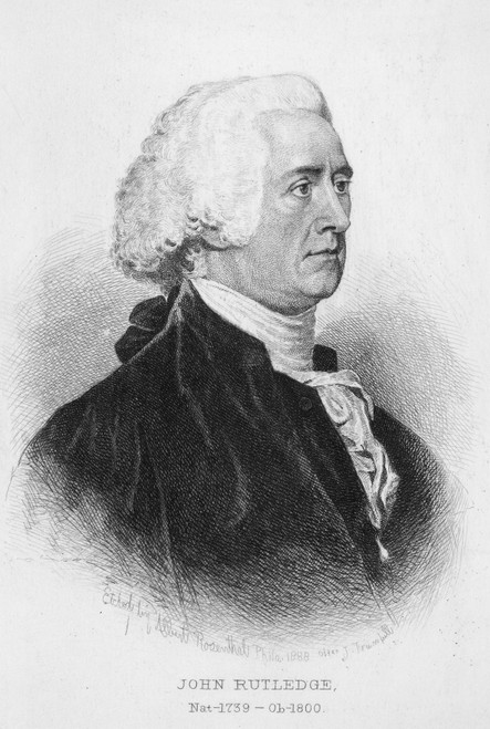 John Rutledge (1739-1800). /Namerican Jurist. Etching, 1888, By Albert ...