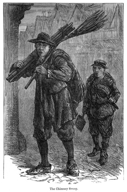 Chimney-Sweeps. /Nline Engraving, 19Th Century. Poster Print by Granger ...