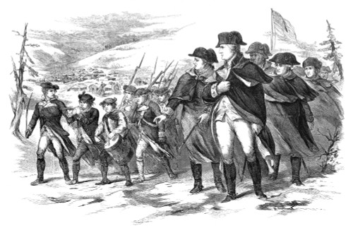 Washington: Valley Forge. /Ngeneral George Washington Reviewing ...