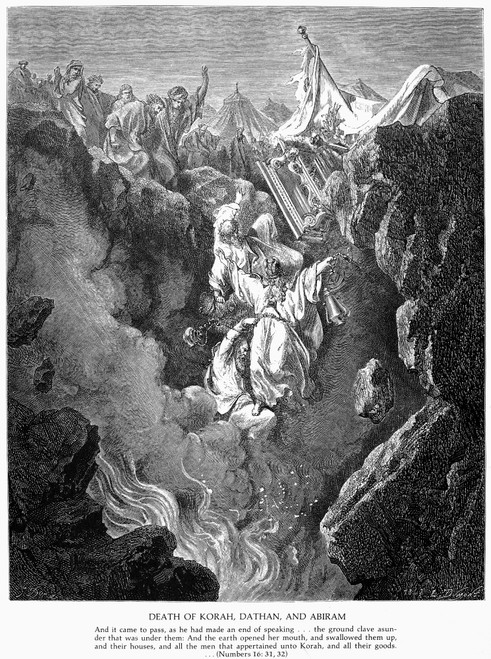 Korah, Dathan, And Abiram. /Nthe Death Of The Rebels Korah, Dathan, And ...
