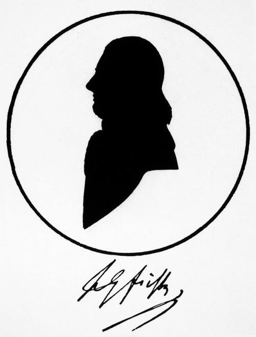 Johann Gottlieb Fichte /N(1762-1814). German Philosopher. Silhouette ...