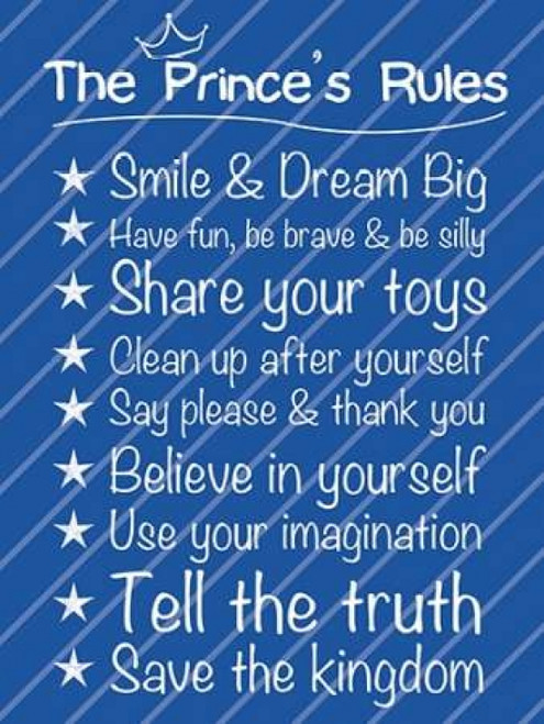 Prince Rules Poster Print by Lauren Gibbons - Item # VARPDXGLRC048B ...