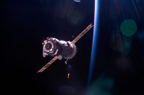 The Soyuz TMA-5 spacecraft Poster Print by Stocktrek Images - Item ...
