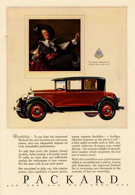 Magazine advertising of the Packard automobile. Poster Print by Unknown ...