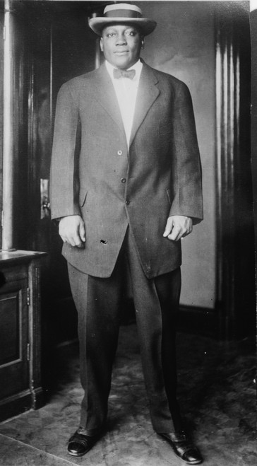 Jack Johnson, Galveston Giant in a suit Poster Print - Item ...