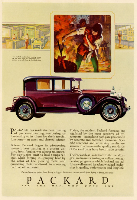 Magazine advertising of the Packard automobile. Poster Print by Unknown ...