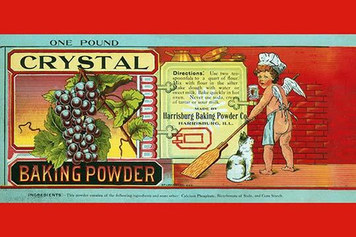 Vintage baking powder label fromm Harrisburg, PA. Poster Print by Saint ...