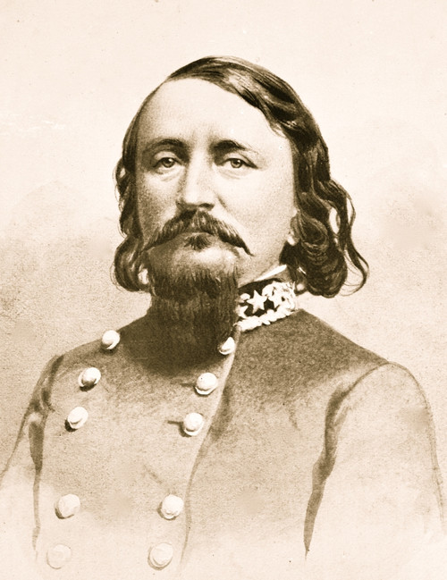 Portrait of Confederate General George Pickett, CSA Poster Print - Item ...