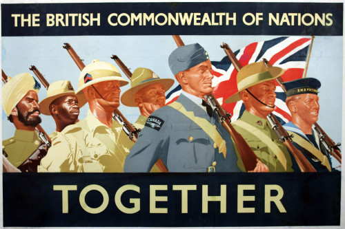 Ww2 Poster The British Commonwealth Of Nations Together Poster Print By ...