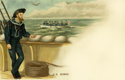 Seaman Aboard Ship Poster Print By Mary Evans Picture Library/Peter ...