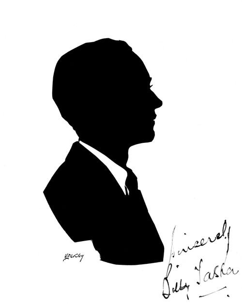 Silhouette Portrait Of Billy Tasker Actor Poster Print By ®H L Oakley ...