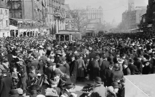 Womens Suffrage Parade On The Day Before Woodrow Wilsons Inauguration ...