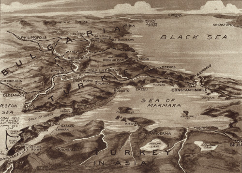 World War 1. Map Of The Dardanelles History - Item # VAREVCHISL034EC740 ...