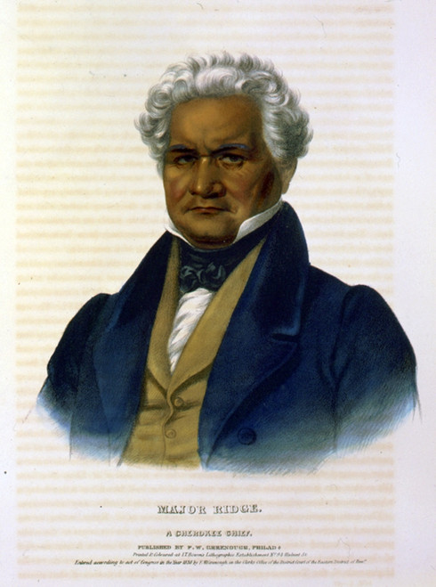 Cherokee Tribe. Major Ridge History - Item # VAREVCHCDLCGBEC116 ...